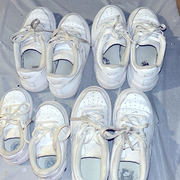 Nike | Shoes | 2 Left 2c Air Force 1s 4 Pairs Worn 115 Sold Only 7 Now ...